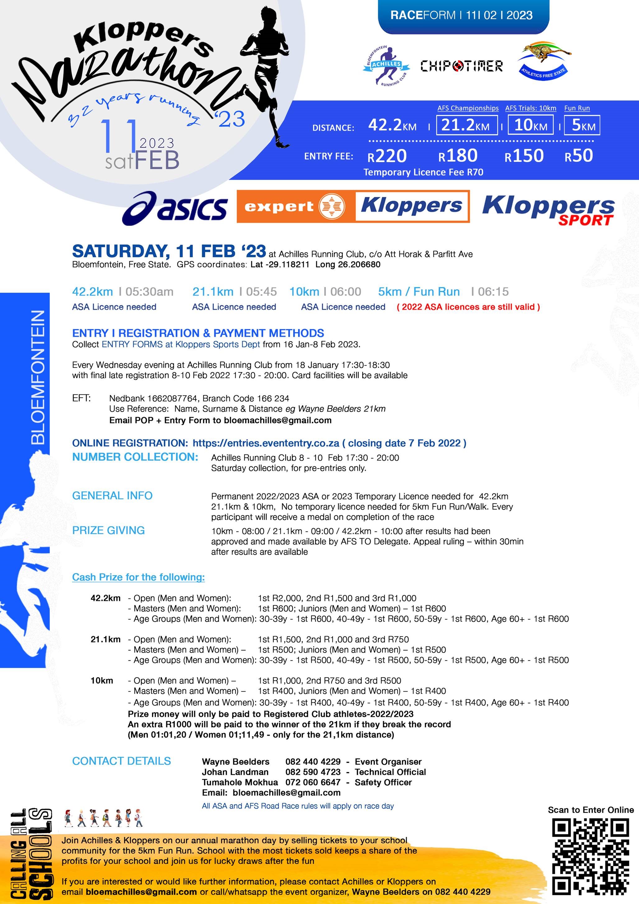 Beat your PB at the 32nd Kloppers Marathon! | OFM